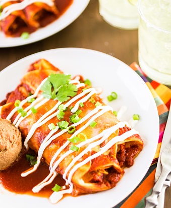 Easy Shrimp Enchiladas with Red Sauce | Food Town